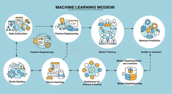 Flowchart Illustrating a Machine Learning Workflow with Seven Stages ...