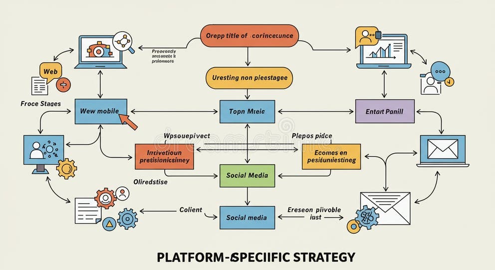 Flowchart Illustrating a Platform-specific Strategy, Featuring ...