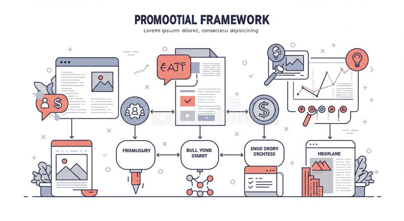 Flowchart Illustrating a Promotional Framework. Includes Web Pages with ...