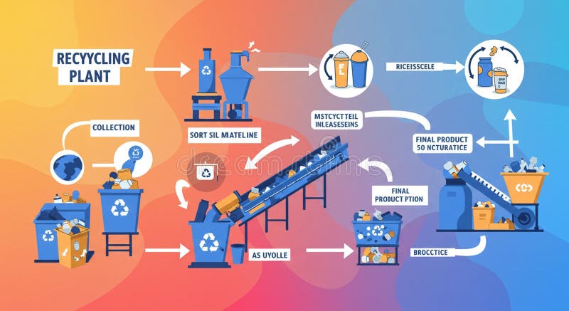 Typical Recycling Operations Stock Illustrations – 3 Typical Recycling ...