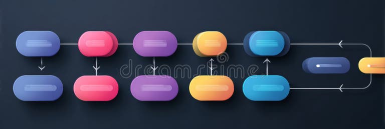 Flowchart Illustrating the Steps of Self-Discovery Process with Clear Pathways and Colorful ...