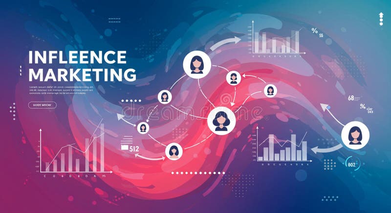 Flowchart with Interconnected Circles Displaying Avatars, Representing a Network of Stock ...