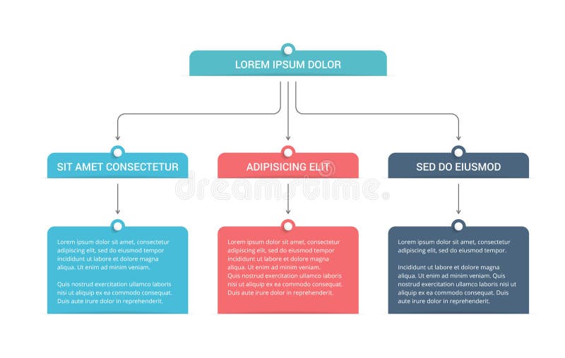 Flowchart with 4 Steps stock vector. Illustration of option - 184901744