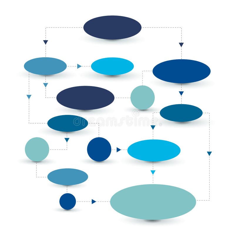 Flowchart Scheme. Infographics Elements Stock Vector - Illustration of ...