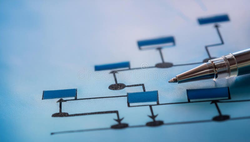 Flowchart Showing Steps To Automate Business Goal Achievement. Concept ...