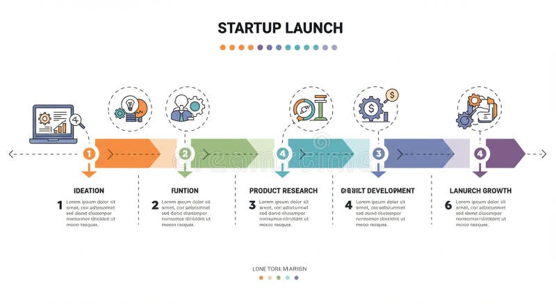 Startup Development Stages Flowchart Stock Illustrations – 237 Startup ...