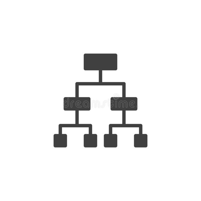 Flowchart Structure Vector Icon. Stock Vector - Illustration of logo ...