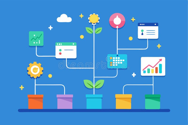 Growth Flowchart Stock Illustrations – 7,417 Growth Flowchart Stock ...