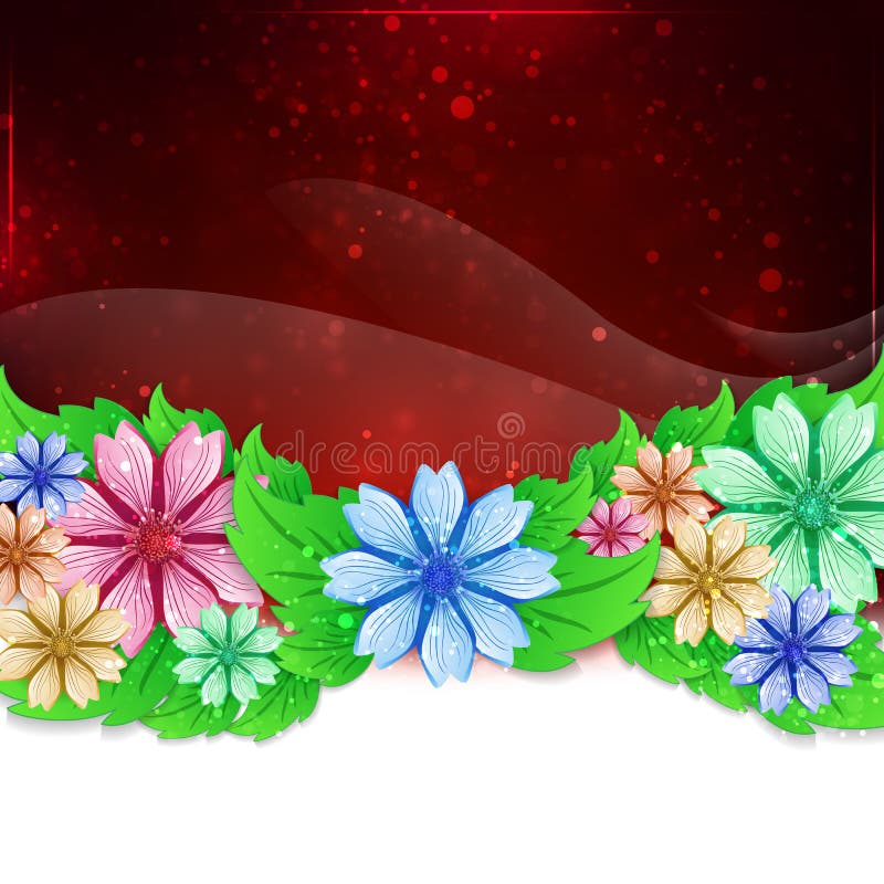 Flower Abstract Background. Stock Vector - Illustration of beauty ...