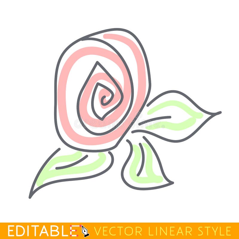 Flower. Abstract icon stock vector. Illustration of floral - 74576831