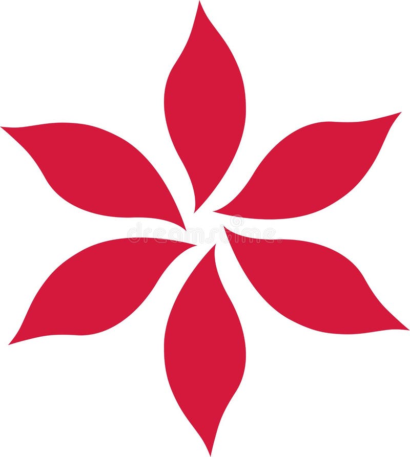 Flower abstract icon stock vector. Illustration of flower - 107165689