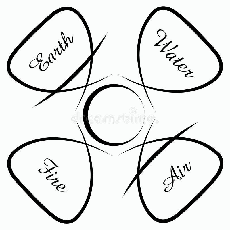 Symbol of the Alchemical Element Stock Vector - Illustration of magic ...