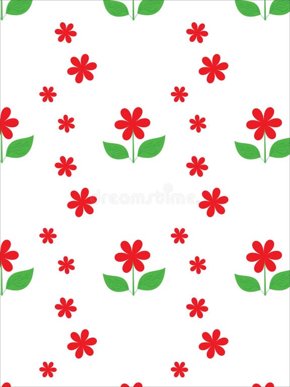 Flower All Over Print Vector Stock Vector - Illustration of print, icon ...