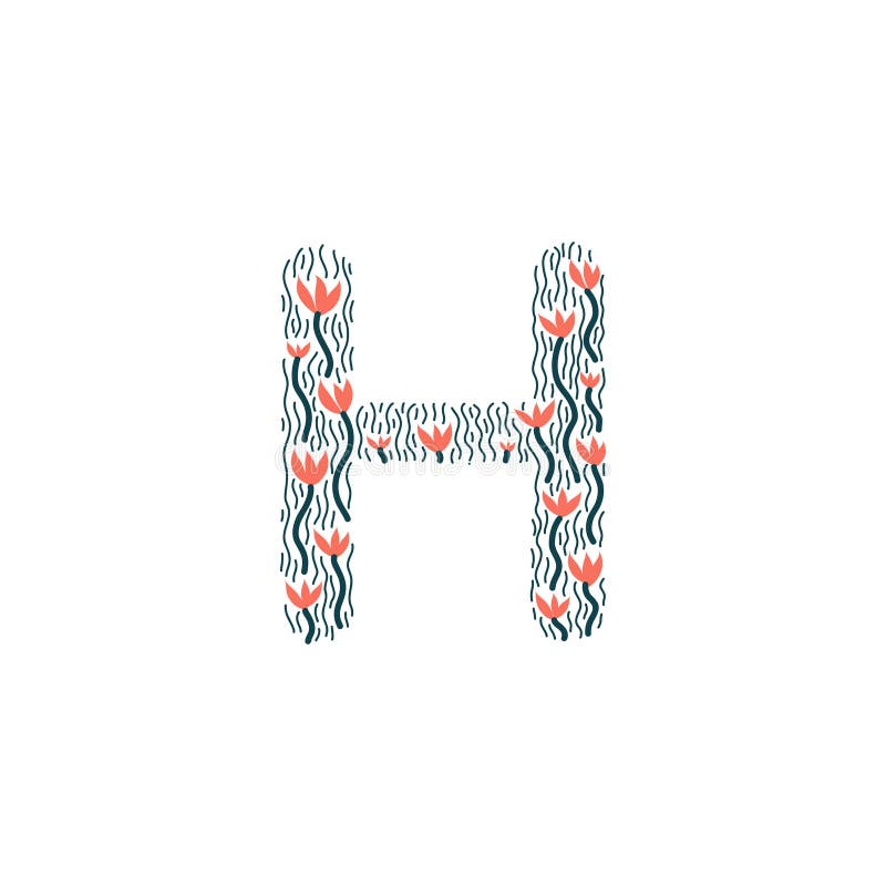 Flower Alphabet of the English Language - Letter - Stock Vector ...