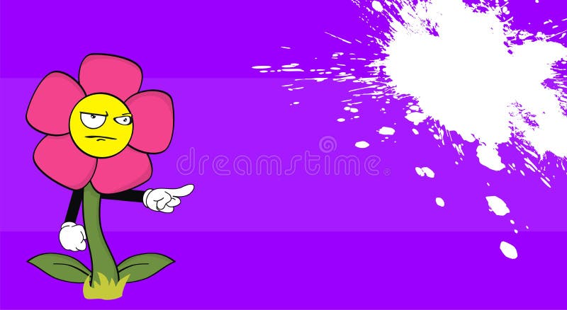 Flower angry face emoji stock vector. Illustration of angry - 229550629