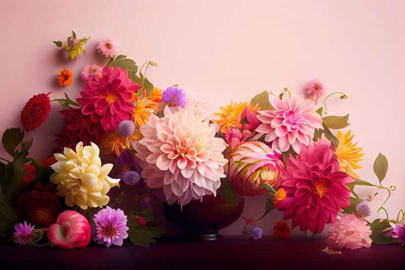 Flower arrangement stock illustration. Illustration of colors - 271234856