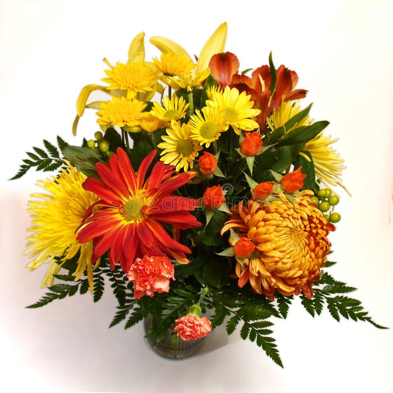 Flower Arrangement on White Background #3 Stock Photo - Image of flower ...