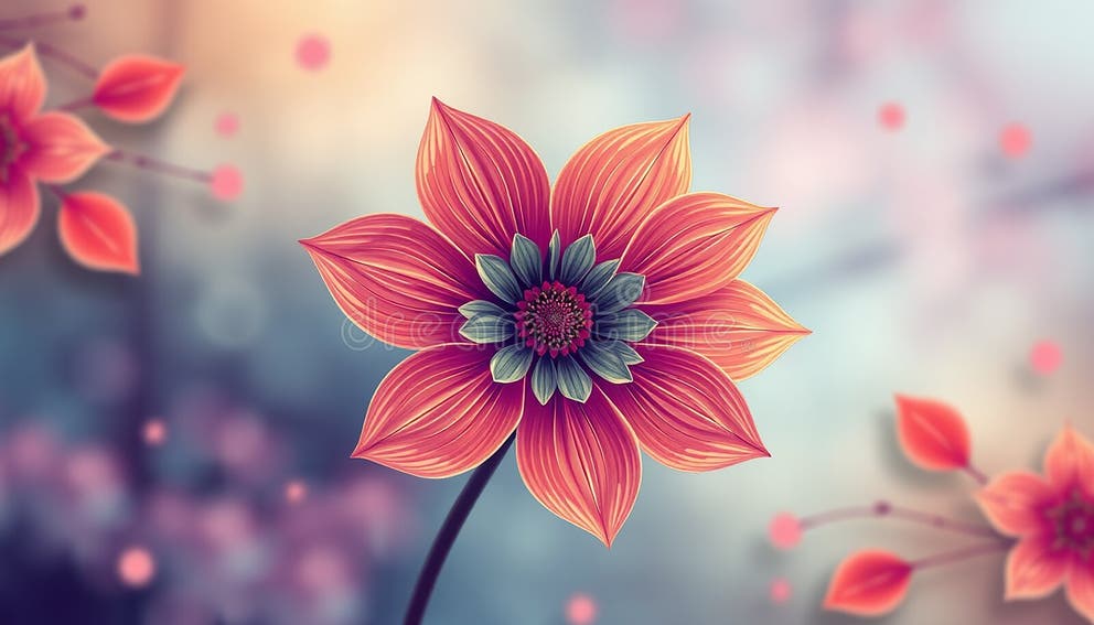 Flower Background Design – Beautiful and Elegant Floral Visuals for Creative Projects Stock ...