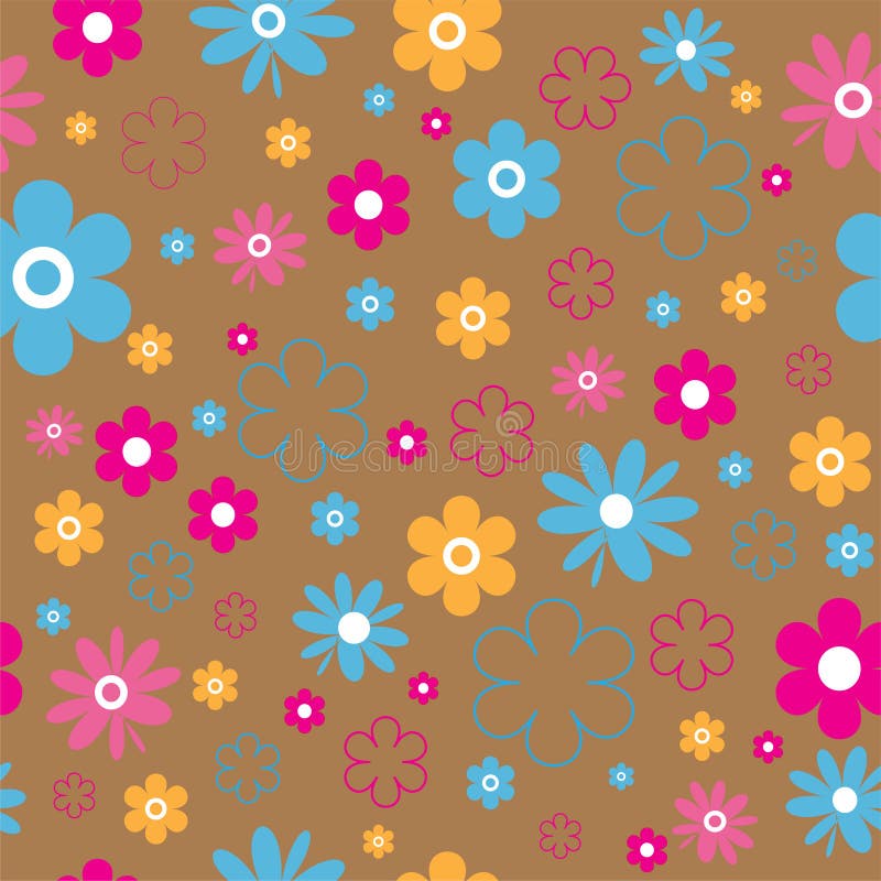 Flower Background. Seamless Stock Vector - Illustration of nature ...