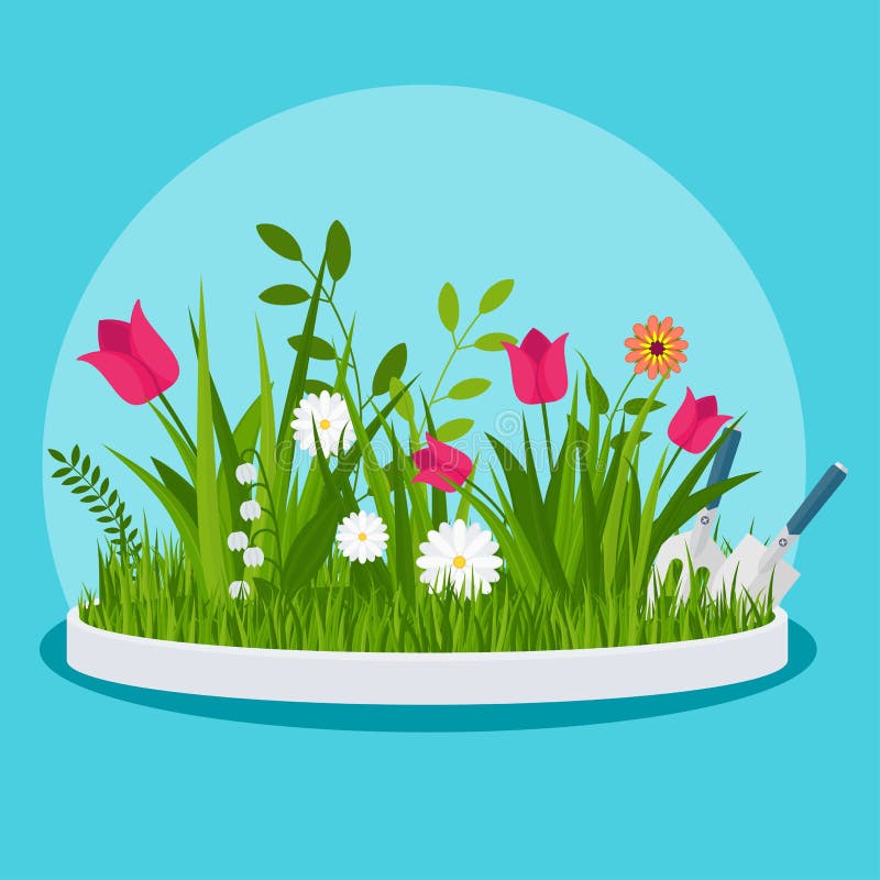 Flower Garden Stock Illustrations – 2,387,411 Flower Garden Stock ...