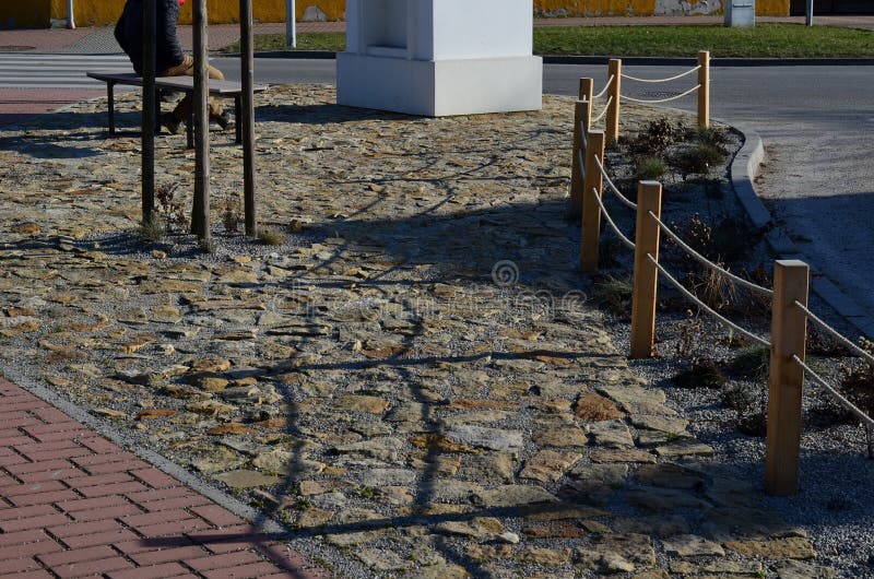 Flower Bed, Treeline, Lattice, with a Circular Hole for a Tree Trunk ...