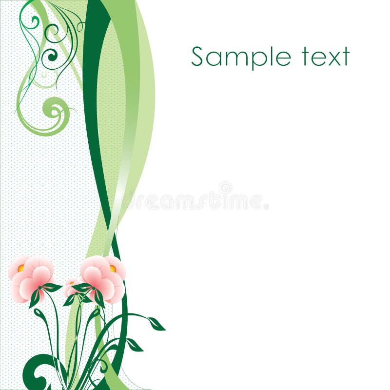 Flower_blank stock vector. Illustration of elegance, green - 15278224