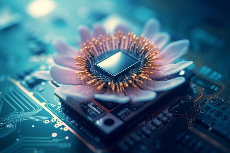 Flower Blooms Circuit Board Stock Photos - Free & Royalty-Free Stock ...