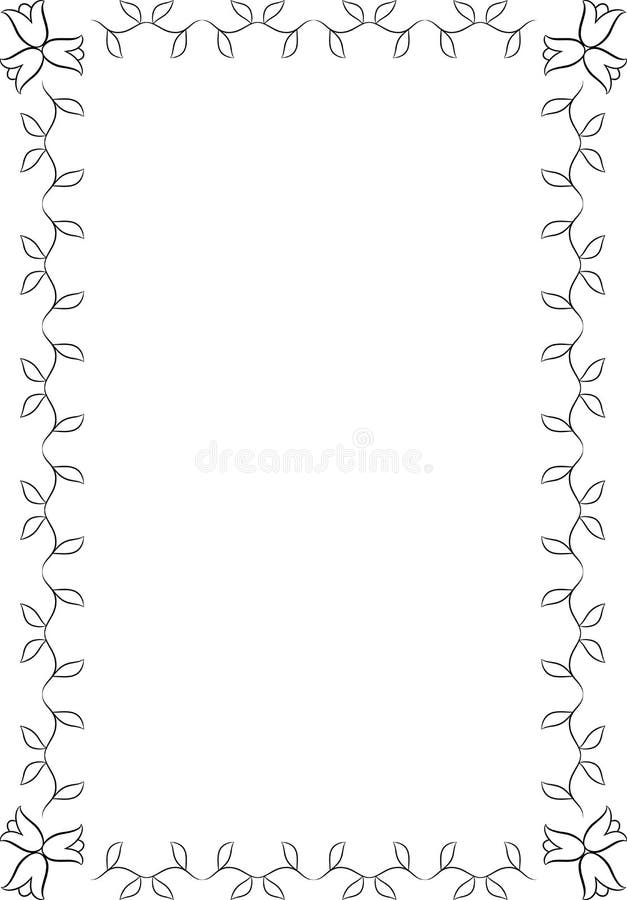 Flower Border Background Flower Border Frame Simple Fresh