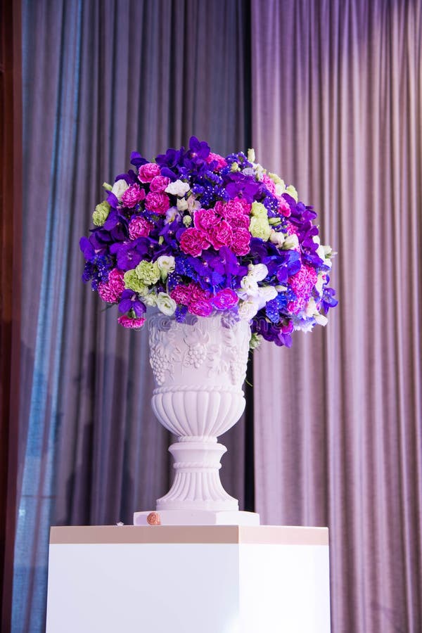 Flower Bouquet in Event Wedding Party. Stock Photo - Image of luxury ...