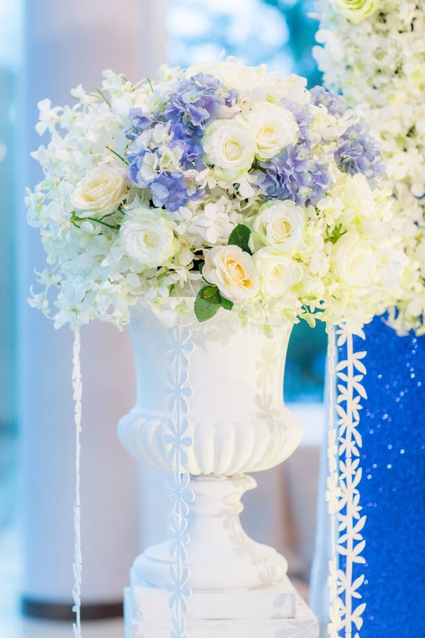 The Scene is Made of Roses for Wedding Stock Photo - Image of romantic ...