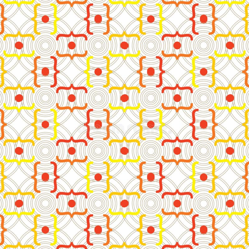 Flower Brackets Pattern. Vector Illustration Decorative Design Stock ...