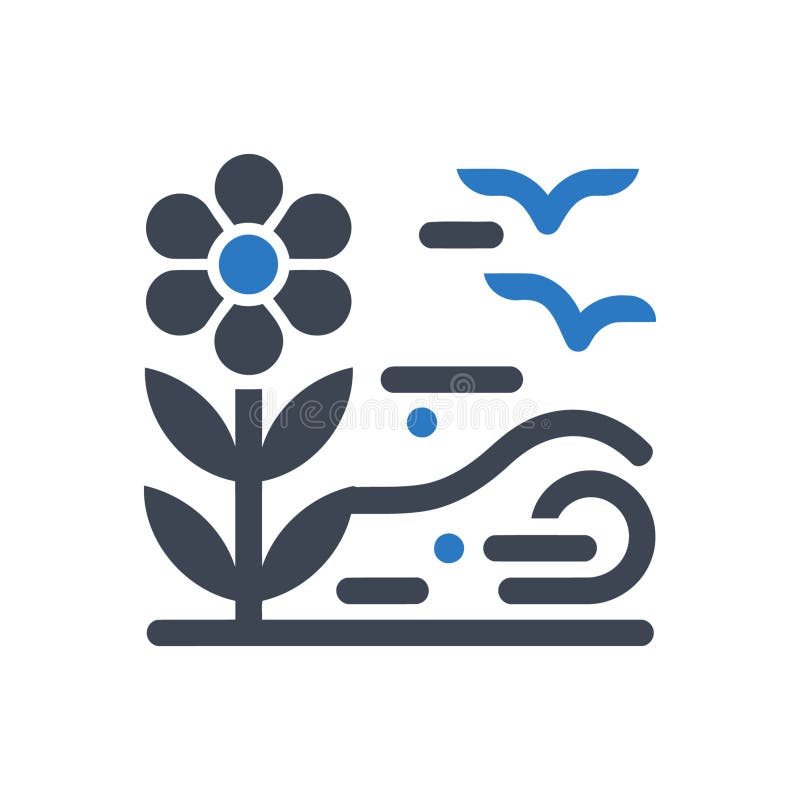 Flower Breeze icon stock vector. Illustration of vector - 361702669