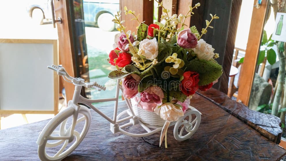 Flower bucket on byte stock photo. Image of byte, flower - 51332272