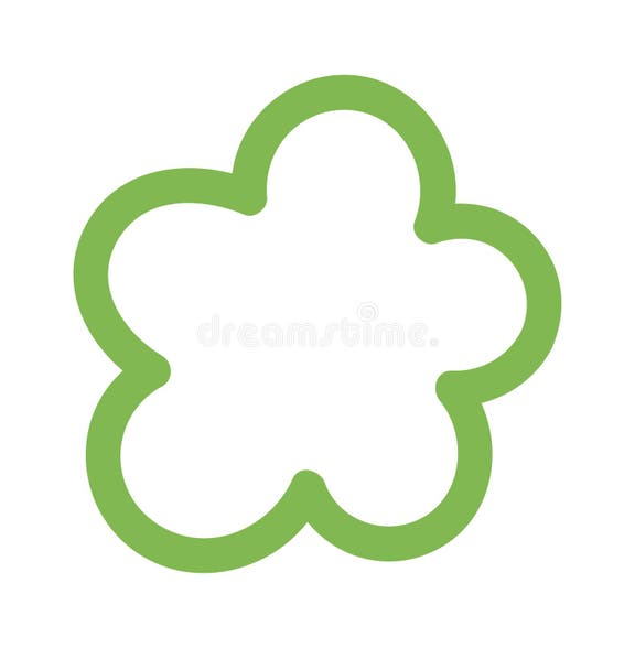 Flower Bud Outline Doodle Element Stock Vector - Illustration of doodle ...