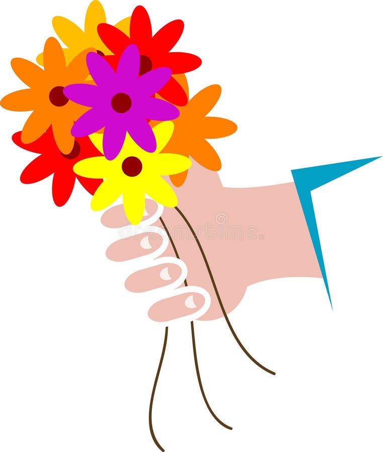 Flower bunch stock vector. Illustration of bouquet, colourful - 14583257