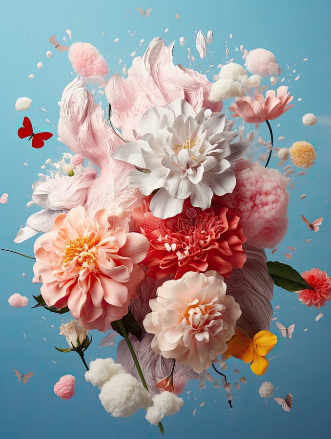 Flower burst stock illustration. Illustration of autumn - 320053505