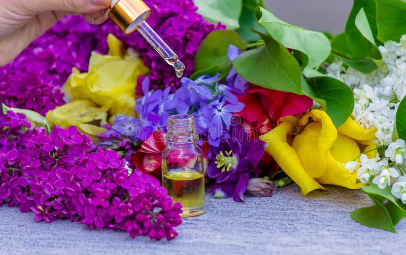 Flower Buzz Collection Flower Essential Oil. Lilac Essential Oil in a ...