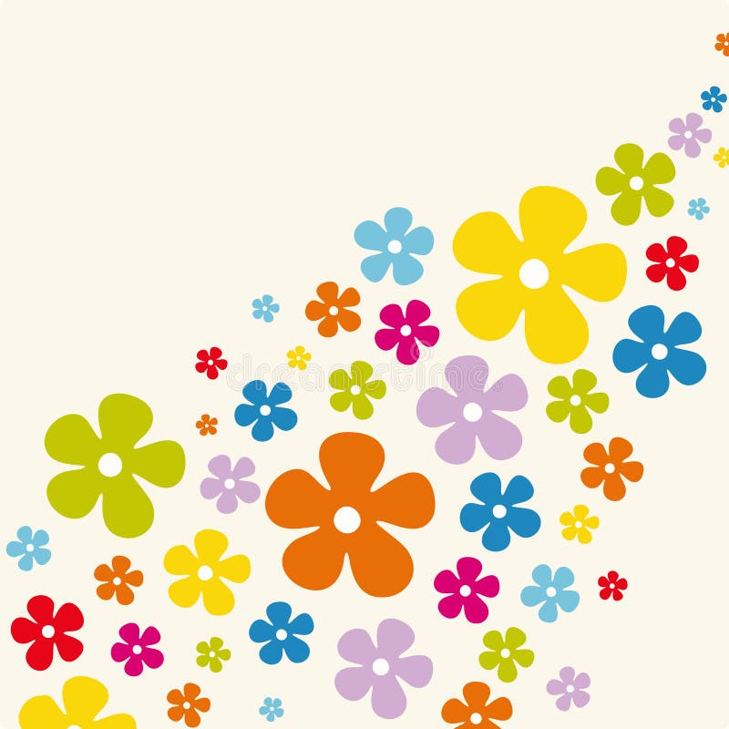 Flower card design stock vector. Illustration of wallpaper - 13296099