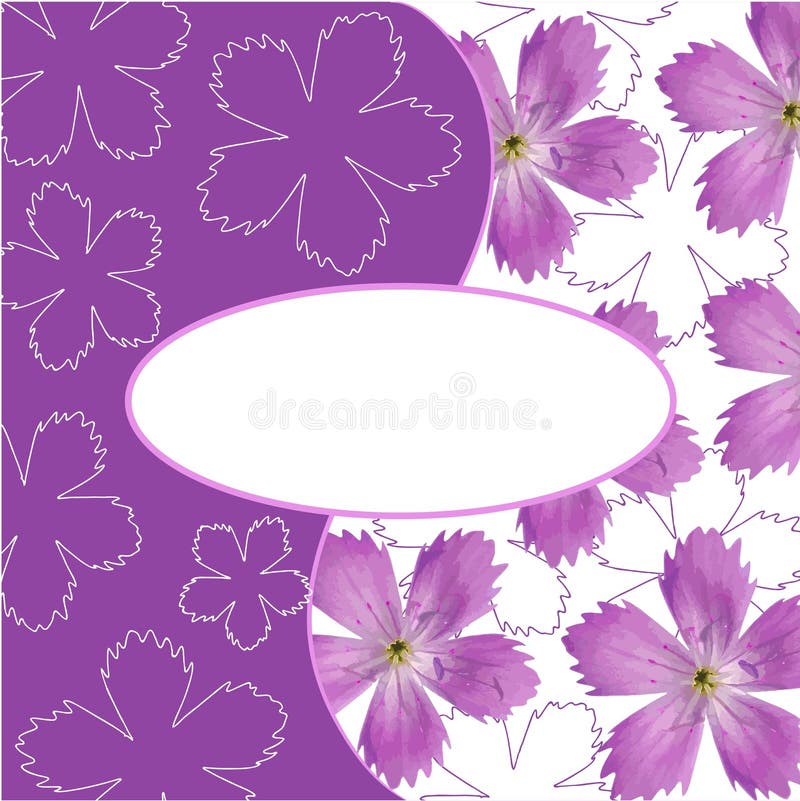 Flower card stock vector. Illustration of celebrate, nature - 56742911