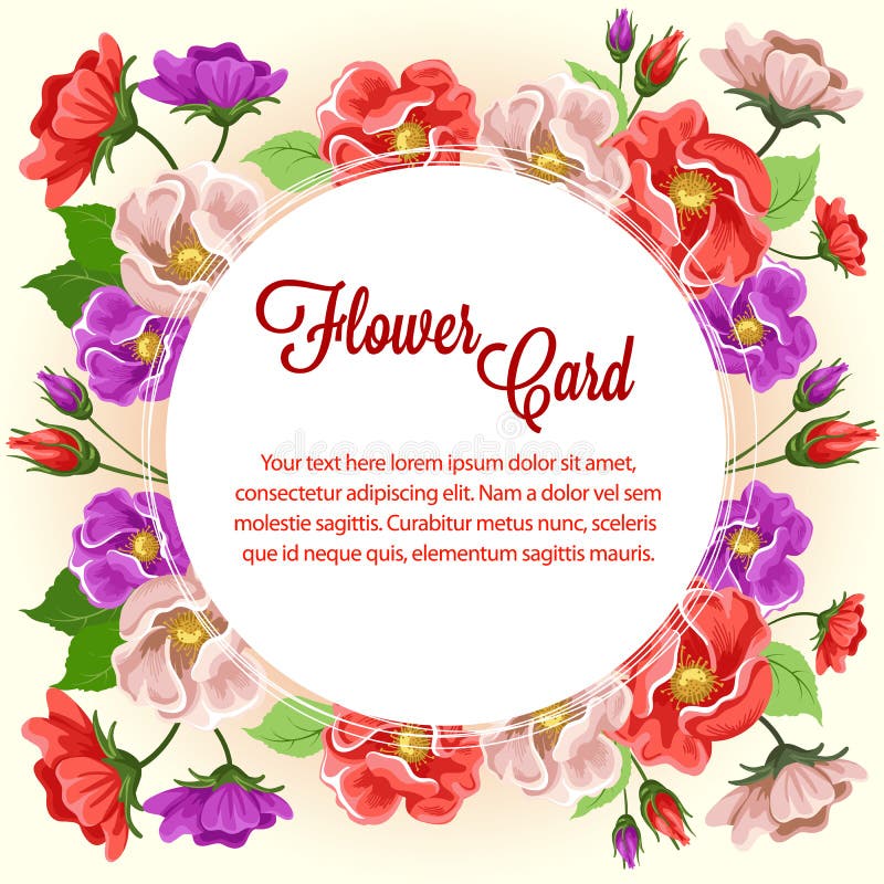 Cute flower bouquet stock vector. Illustration of card - 77375885
