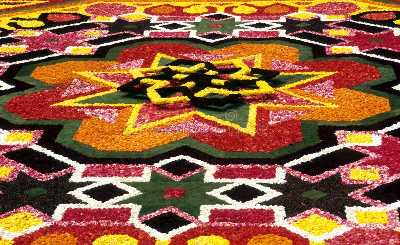 Flower carpet detail stock photo. Image of decoration - 1811360