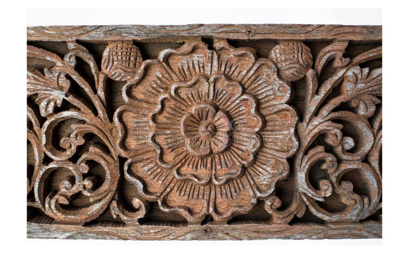 Flower carved pattern stock image. Image of frame, construction - 47192935
