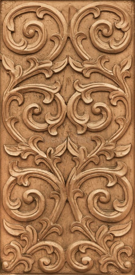 Carved wood panel stock image. Image of horizontal, carve - 15739671