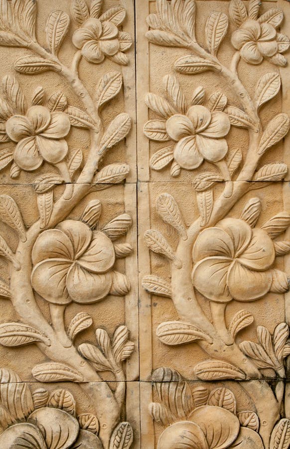 Flower carving decorated stock photo. Image of craftsmanship - 26303214