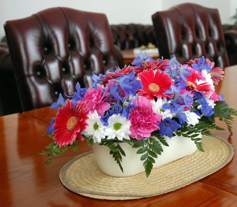 Flower centerpiece stock photo. Image of conference, cheerful - 2967820