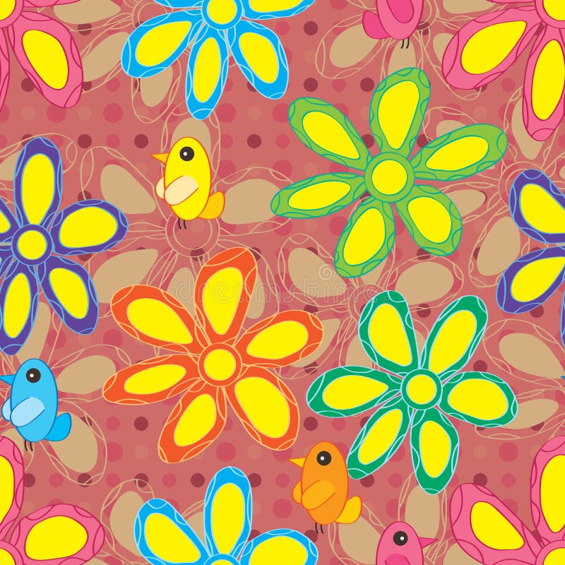 Yellow kids pattern stock vector. Illustration of file - 63693529