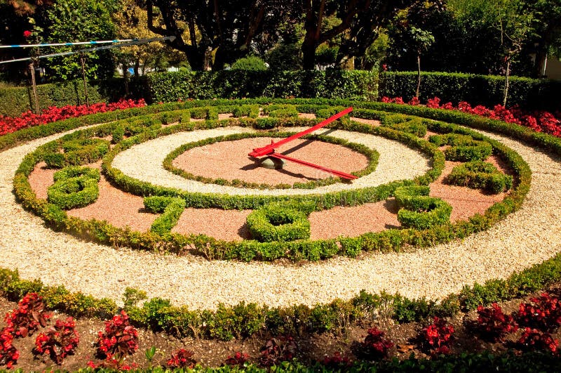 Flower Bed in Formal Garden Stock Image - Image of beautiful, plant ...