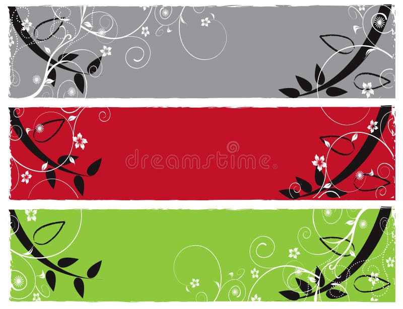 Flower Color Banner Illustration Stock Vector - Illustration of flower ...