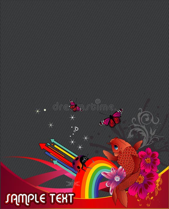 Flower composition stock vector. Illustration of curves - 10628329