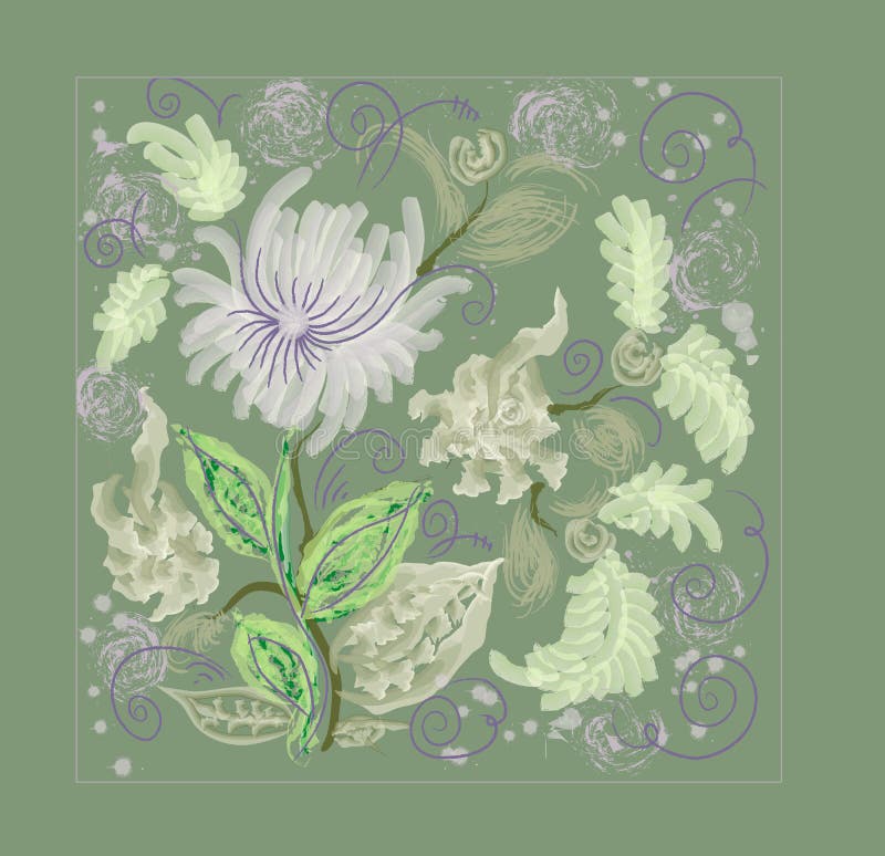 Flower composition. stock illustration. Illustration of flower - 41747963